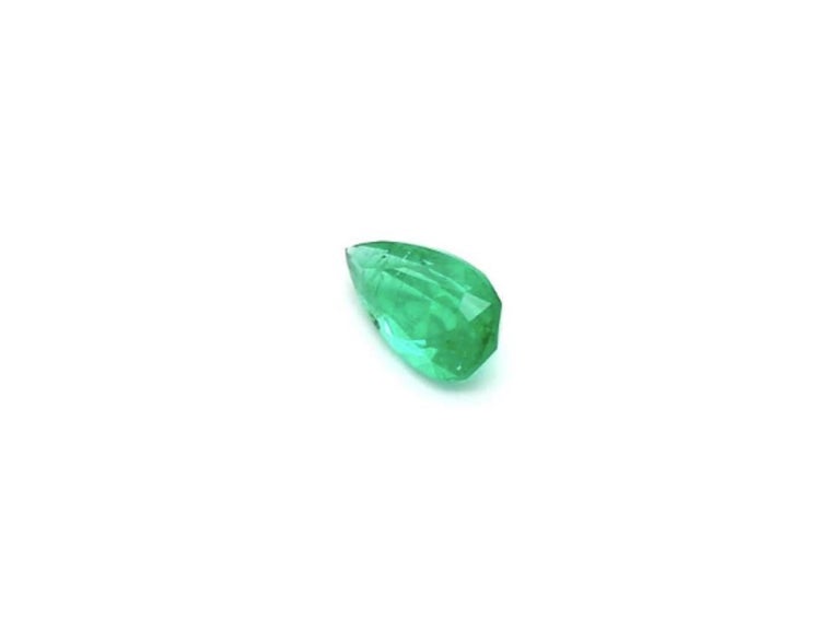 Pear-shaped Intense Green Emerald Ring Gem 0.57 Carat Weight For Sale ...