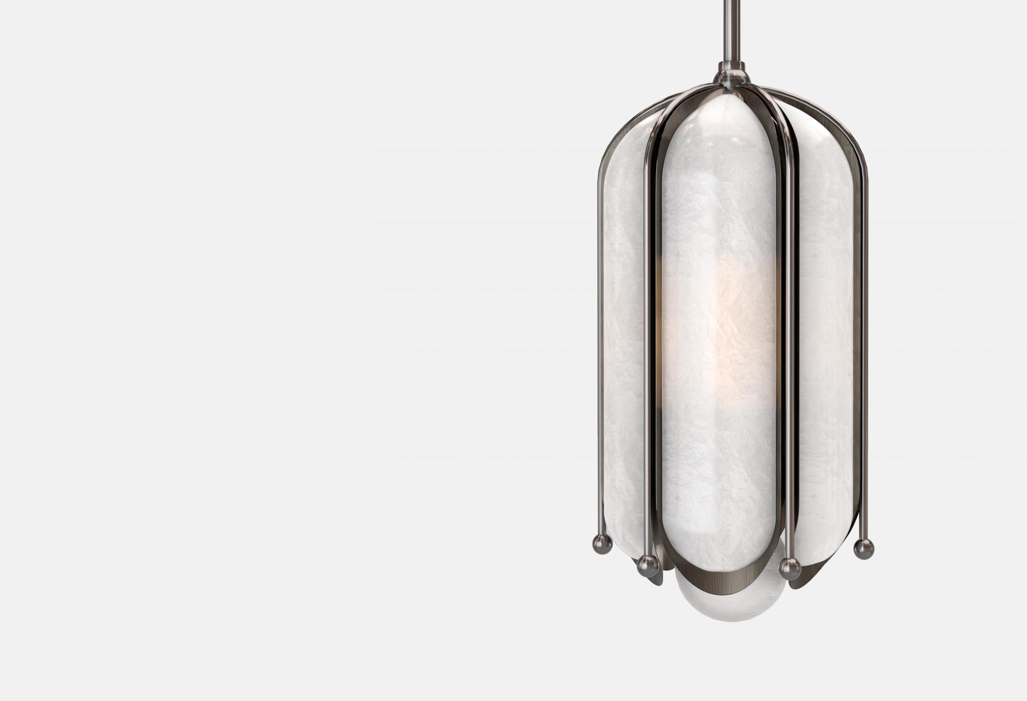 Pearl Medium Modern Luxury Pendant Metal and Frosty Glass For Sale at ...