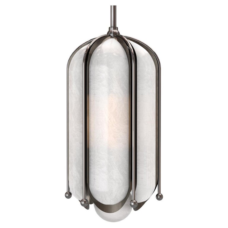 Pearl Medium Modern Luxury Pendant Metal and Frosty Glass For Sale at ...