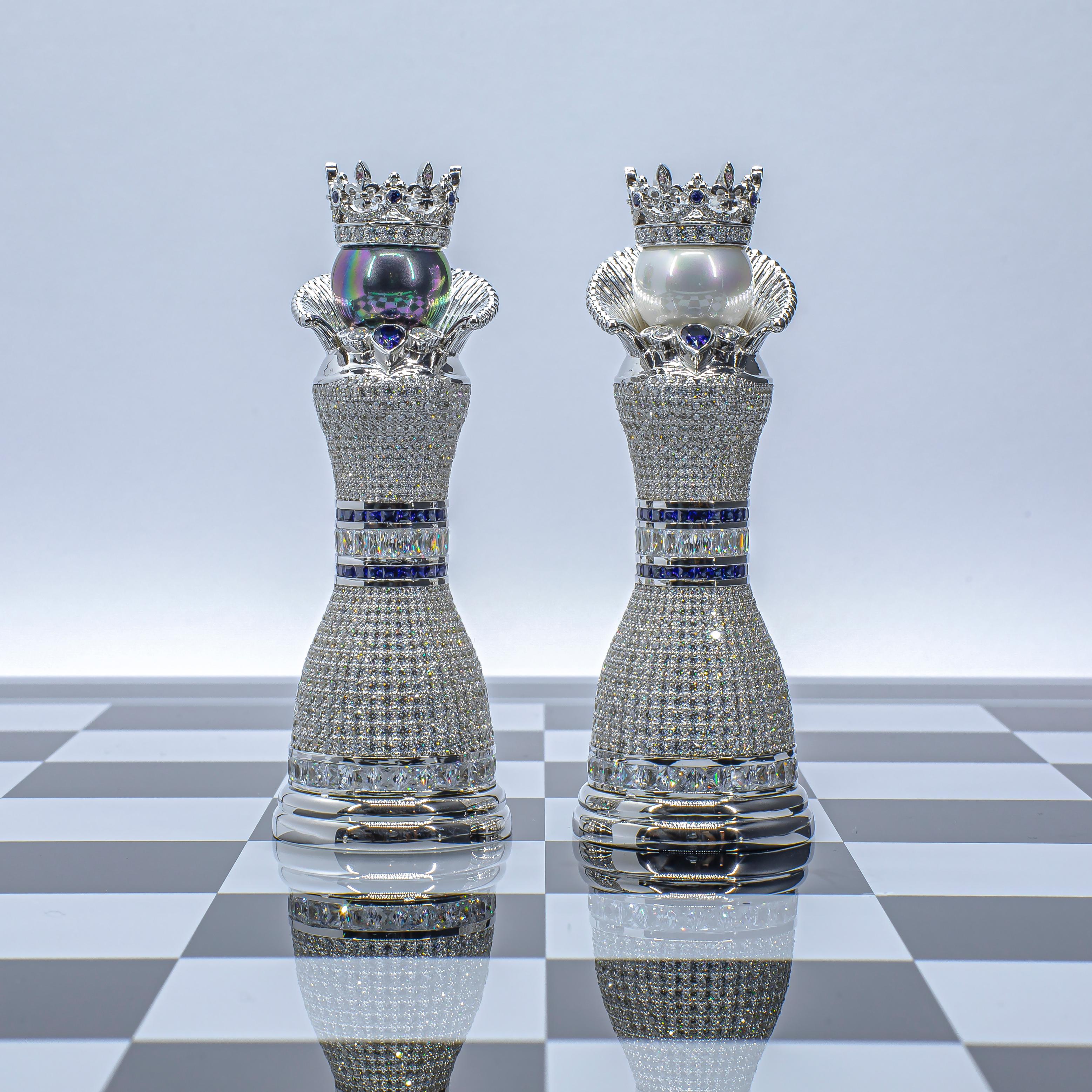 Pearl Royale 18K White Gold, Diamond, Sapphire and South Sea Pearl ...