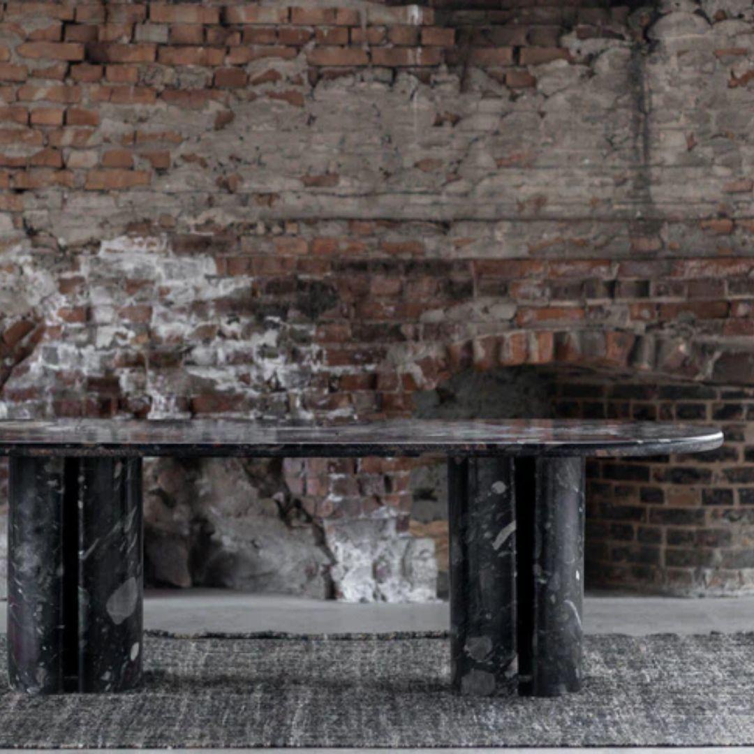 Pebble Granite Marble Dining Table For Sale at 1stDibs