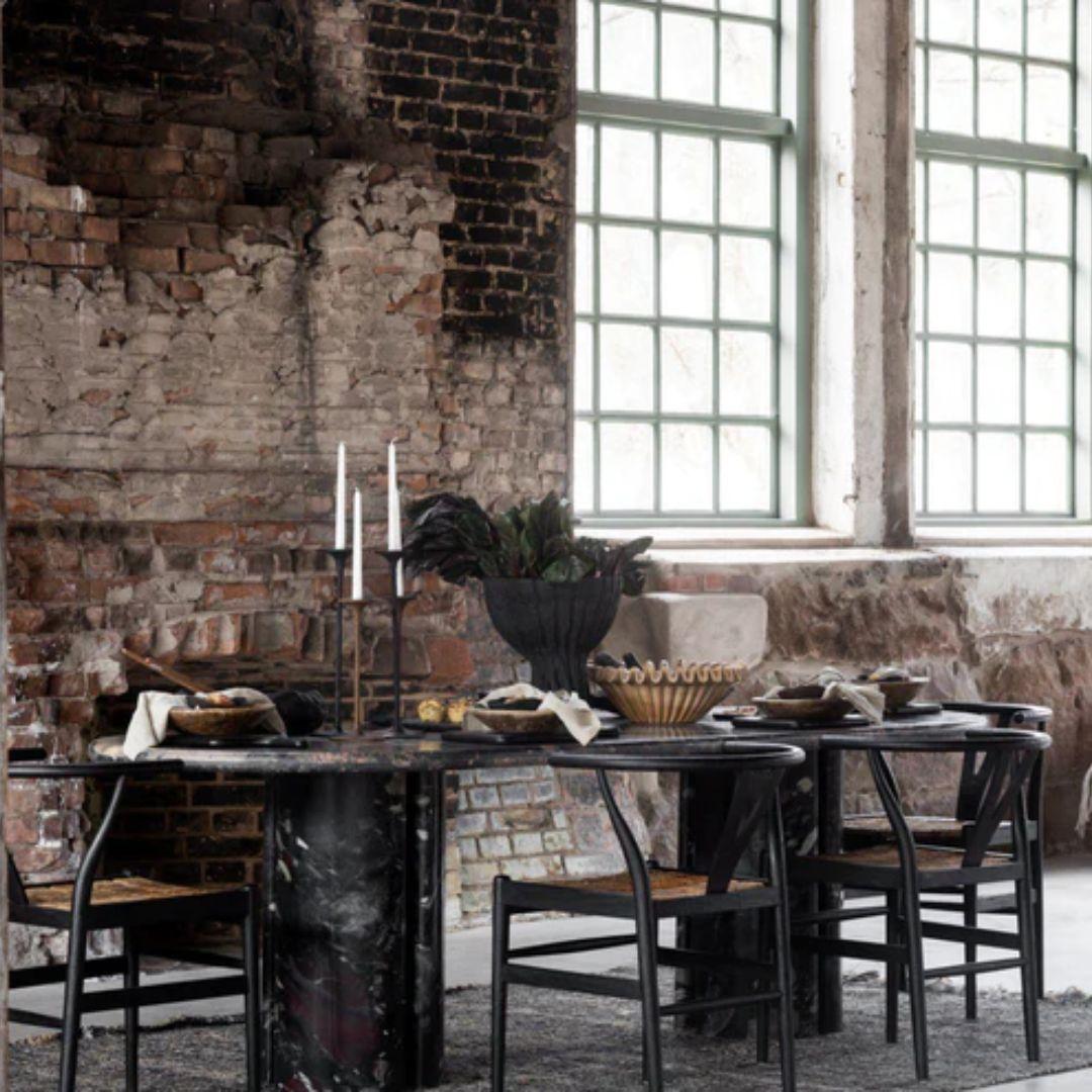 Pebble Granite Marble Dining Table For Sale at 1stDibs