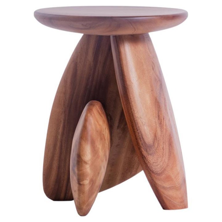 Pebble Stool Type 01, Natural Acacia Wood For Sale at 1stDibs