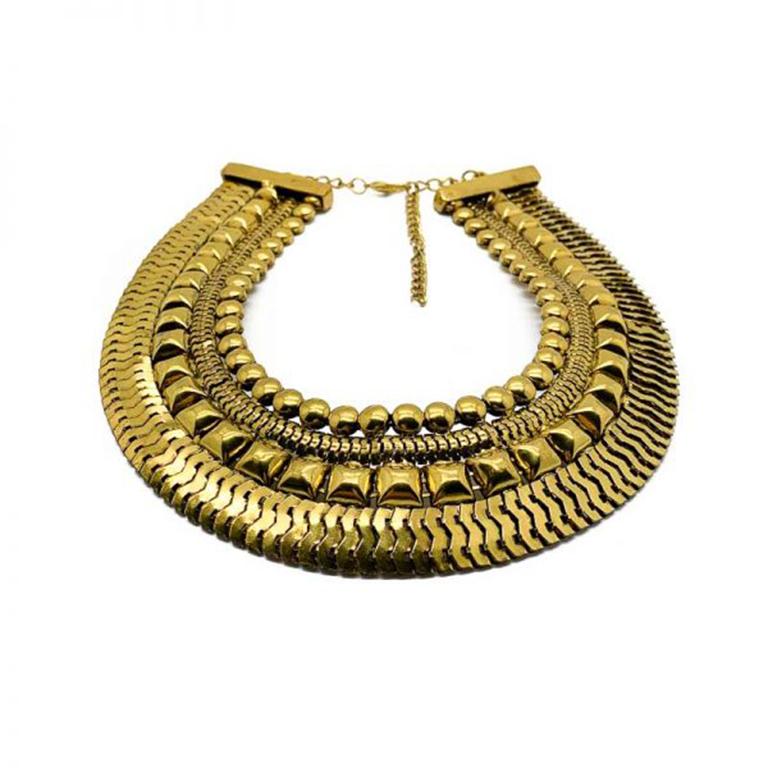 Pectoral Egyptian Style Necklace 2000S at 1stDibs | egyptian pectoral ...