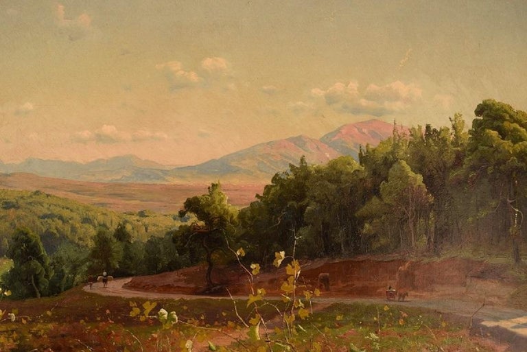 Peder Mörk Mønsted, Well Listed Danish Artist, Italian Landscape For ...