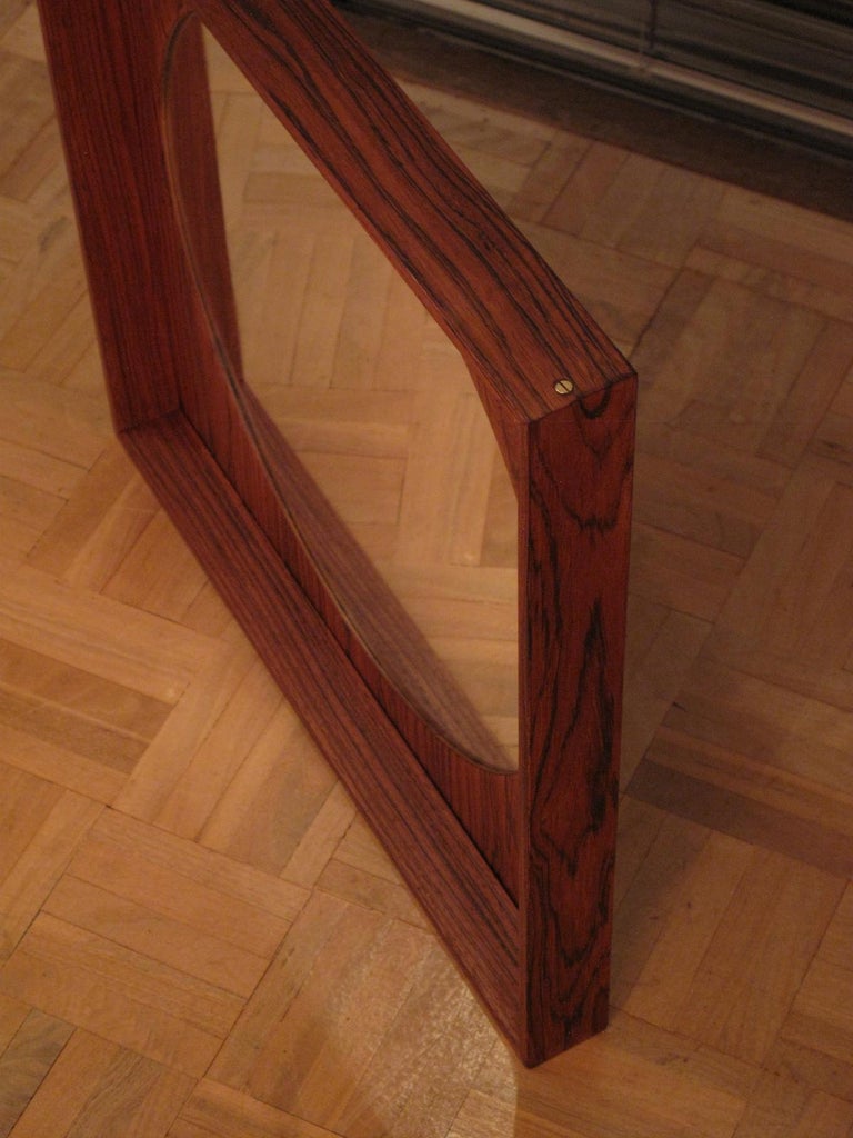 Pedersen and Hansen Rosewood Mirror For Sale at 1stDibs