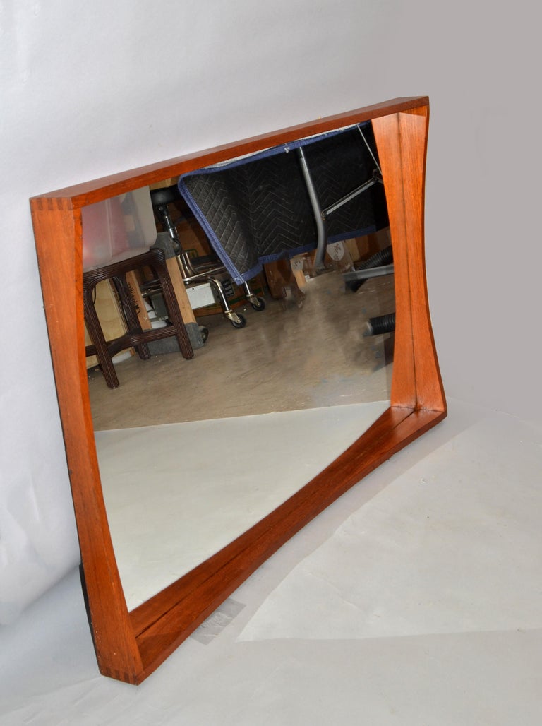 Pedersen and Hansen Scandinavian Modern Rectangle Dovetailed Teak Wall ...