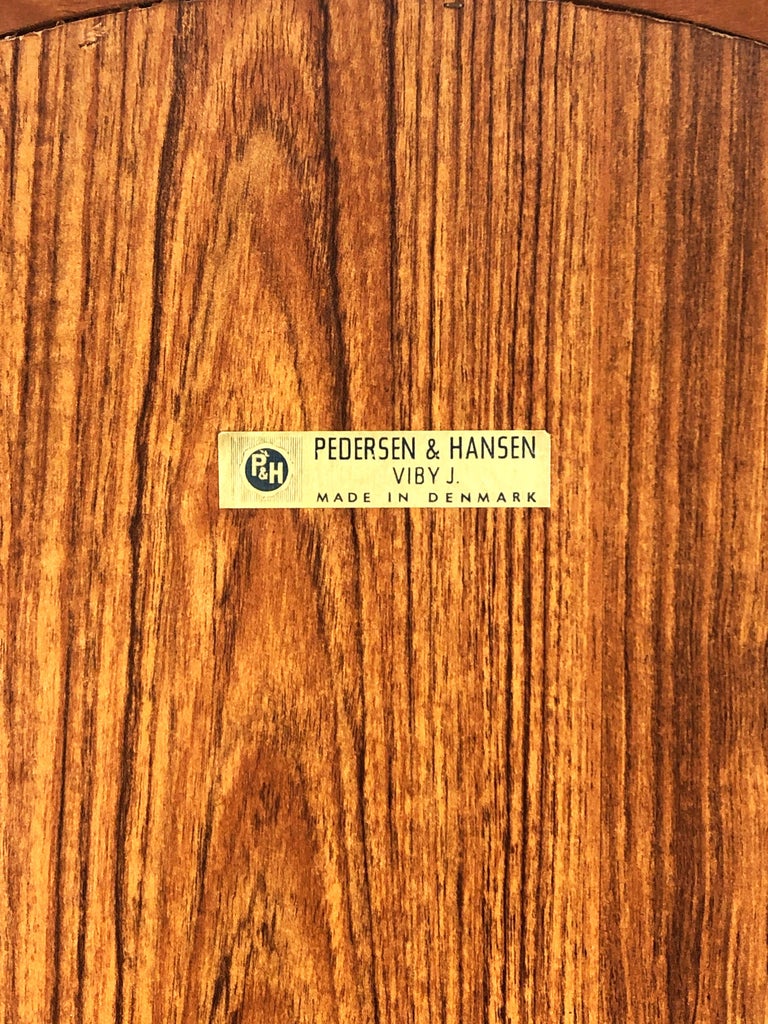 Pedersen and Hansen Teak Cheval Floor Mirror For Sale at 1stDibs