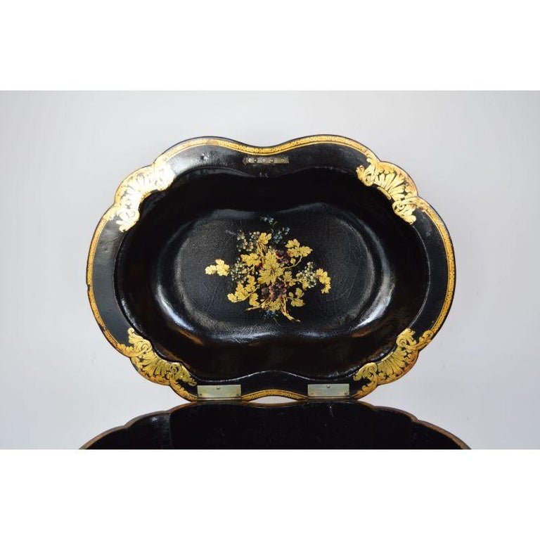 Pedestal Box on Stand Table with Gold Details For Sale at 1stDibs