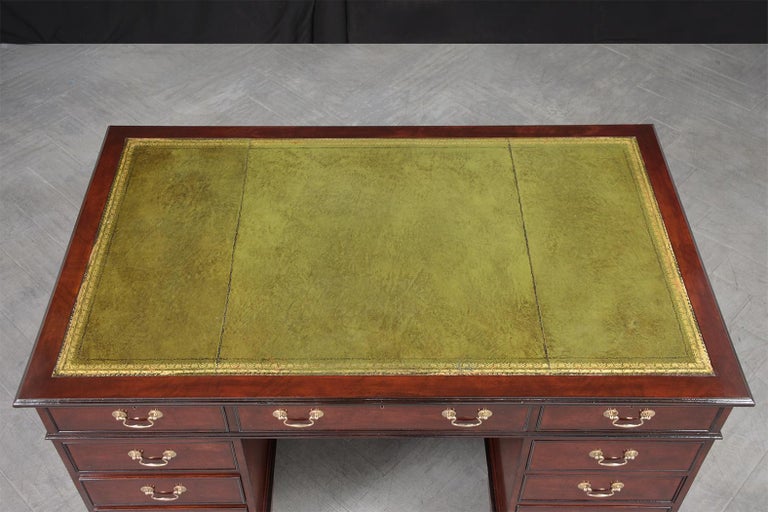 Pedestal Partner Desk For Sale at 1stDibs
