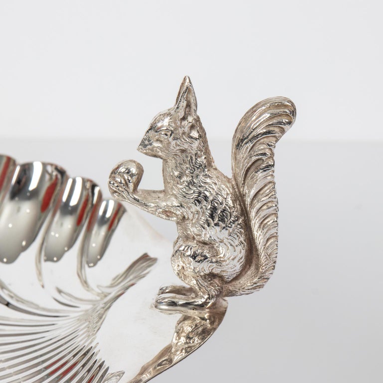 Pedestal Squirrel Dish For Sale at 1stDibs