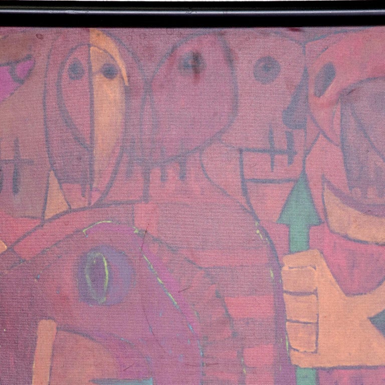 Pedro Coronel Mix Media Lithograph Mexican Modernist For Sale at 1stdibs