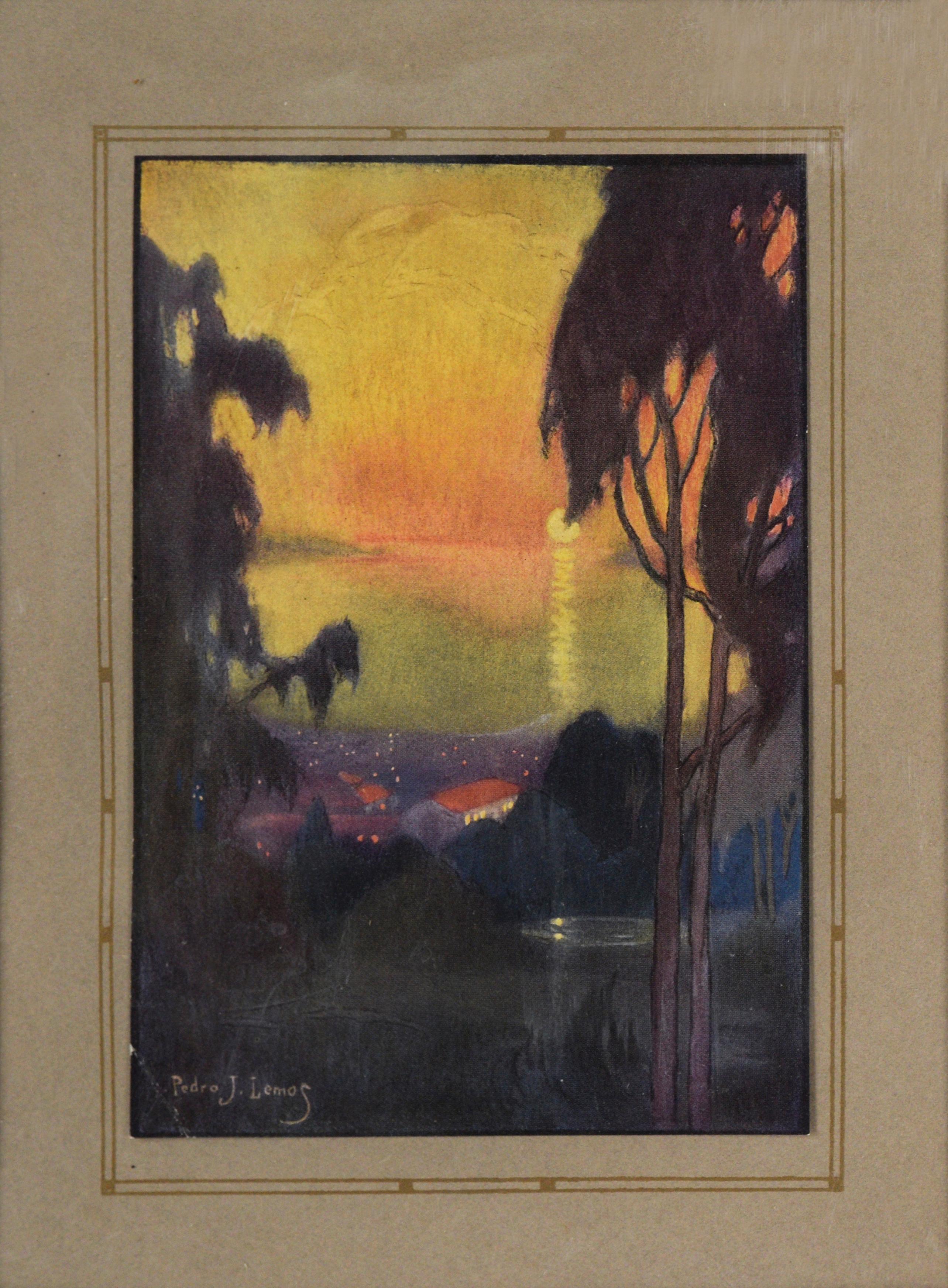Pedro Lemos - "A Sunset From The Berkely Hills" - 1921 UC Berkeley ...