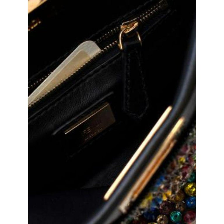 Peekaboo Multicoloured Bead Embellished Mini Top Handle Bag For Sale at ...