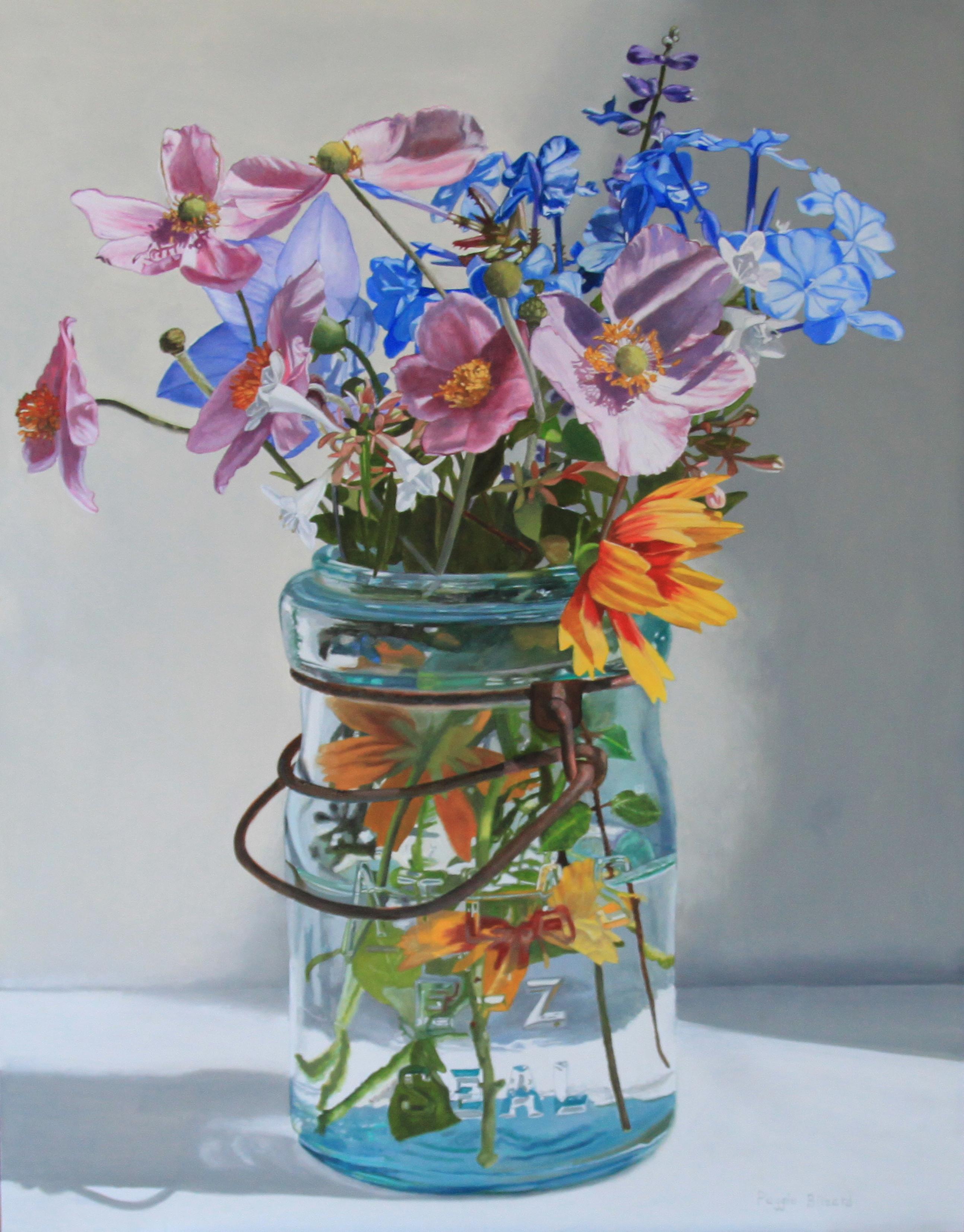 Peggie Blizard - Yellow Peonies Still Life For Sale at 1stDibs