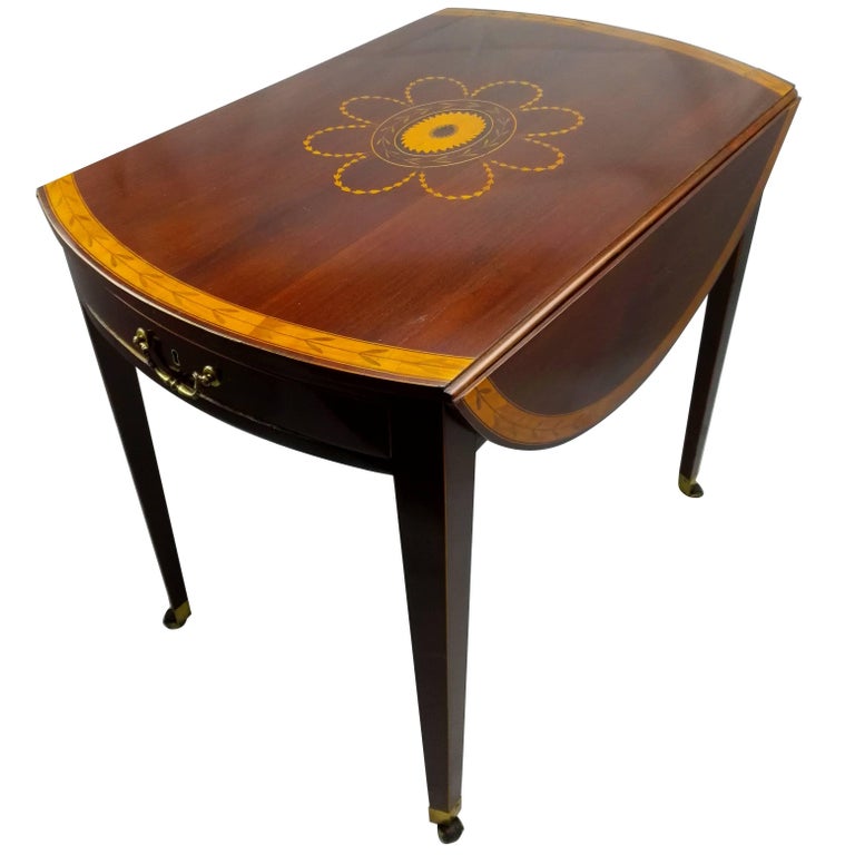 Pembroke Table 18th Century Attributed to George Simson Stamped Dated ...
