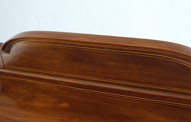 Pencil Inlay Mahogany Bow Front Pull Out Shelves Record Cabinet Storage ...