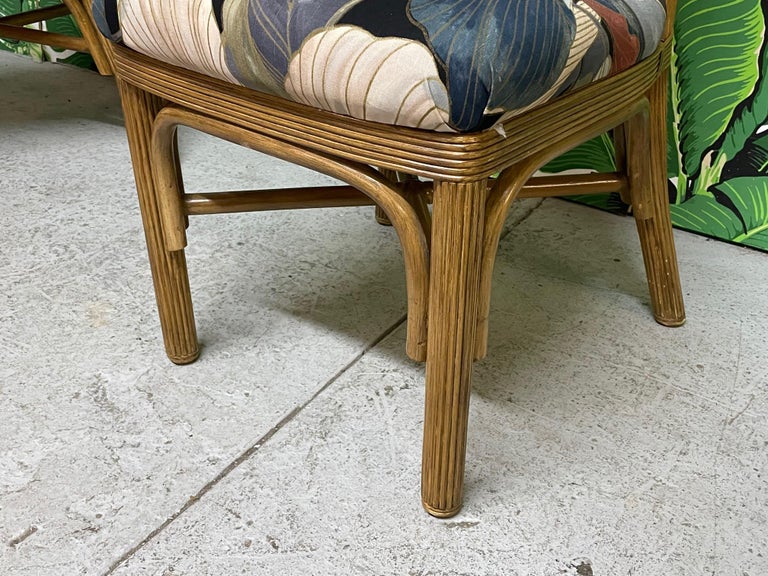 Pencil Reed Rattan and Cane Dining Chairs, Set of 6 For Sale at 1stDibs