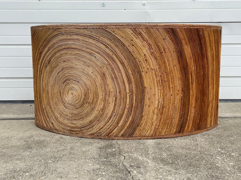 Pencil Reed/ Split Reed Console Table For Sale at 1stDibs