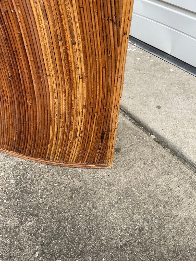 Pencil Reed/ Split Reed Console Table For Sale at 1stDibs