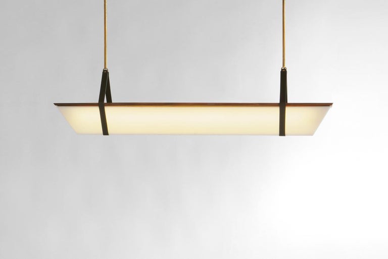 Pendant Base Only in Walnut, 'Wood, Lens and Electrical' Replacement ...