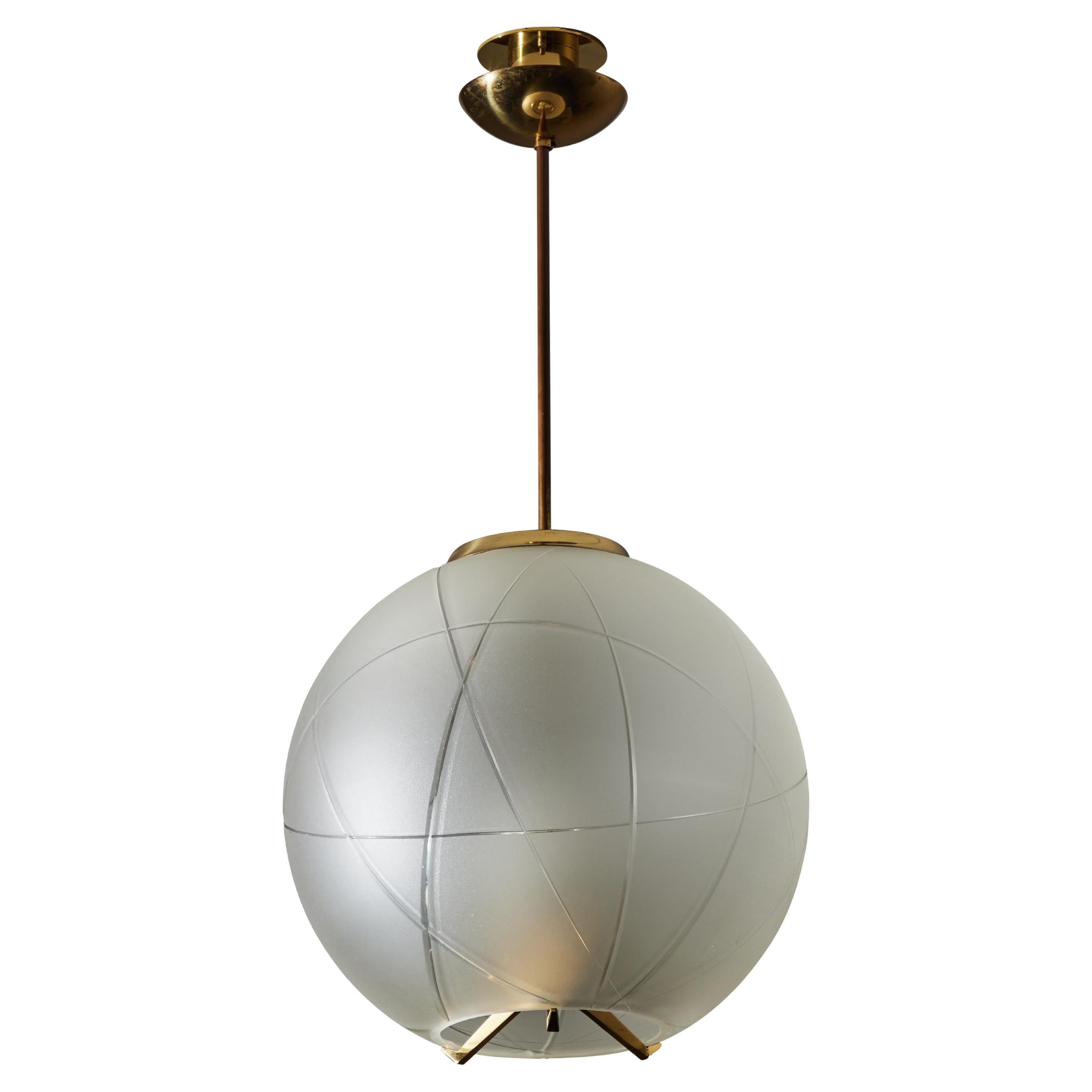 Pendant Light by Max Ingrand for Fontana Arte at 1stDibs