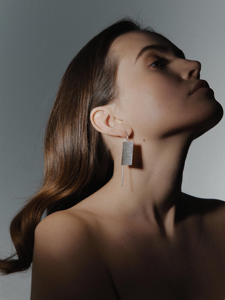 Pendant contemporary threaders chain earrings with minimalisticdots ...