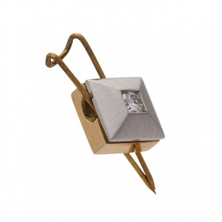 Pendant/Continuous Set with 1 Brilliant Approx. 0.10 Ct. Grave For Sale ...