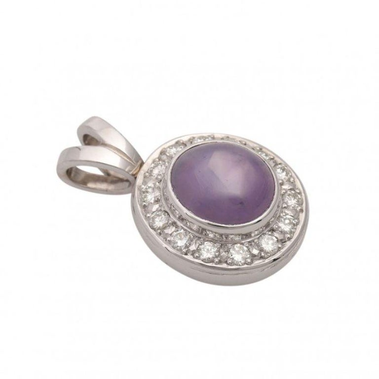 Pendant, Especially with 1 Very Fine Star Ruby 8.65 Cts For Sale at 1stDibs