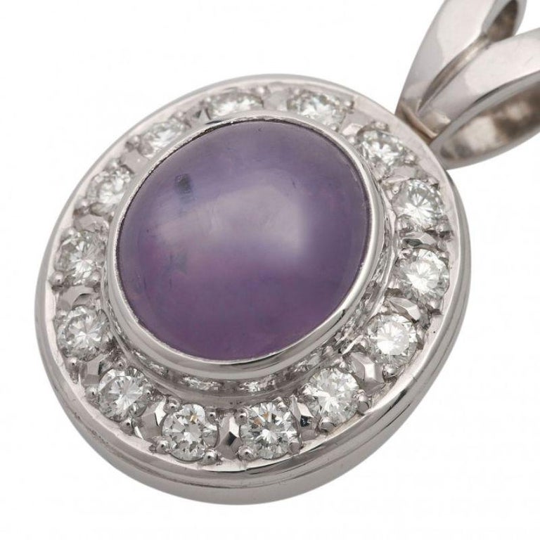 Pendant, Especially with 1 Very Fine Star Ruby 8.65 Cts For Sale at 1stDibs