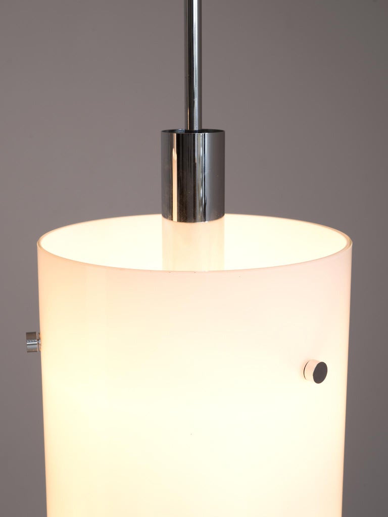 Pendant Lamp with White Glass Shade For Sale at 1stDibs
