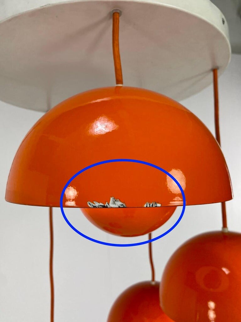 Pendant Light by Verner Panton for Louis Poulsen, Danemark, 1968 For ...