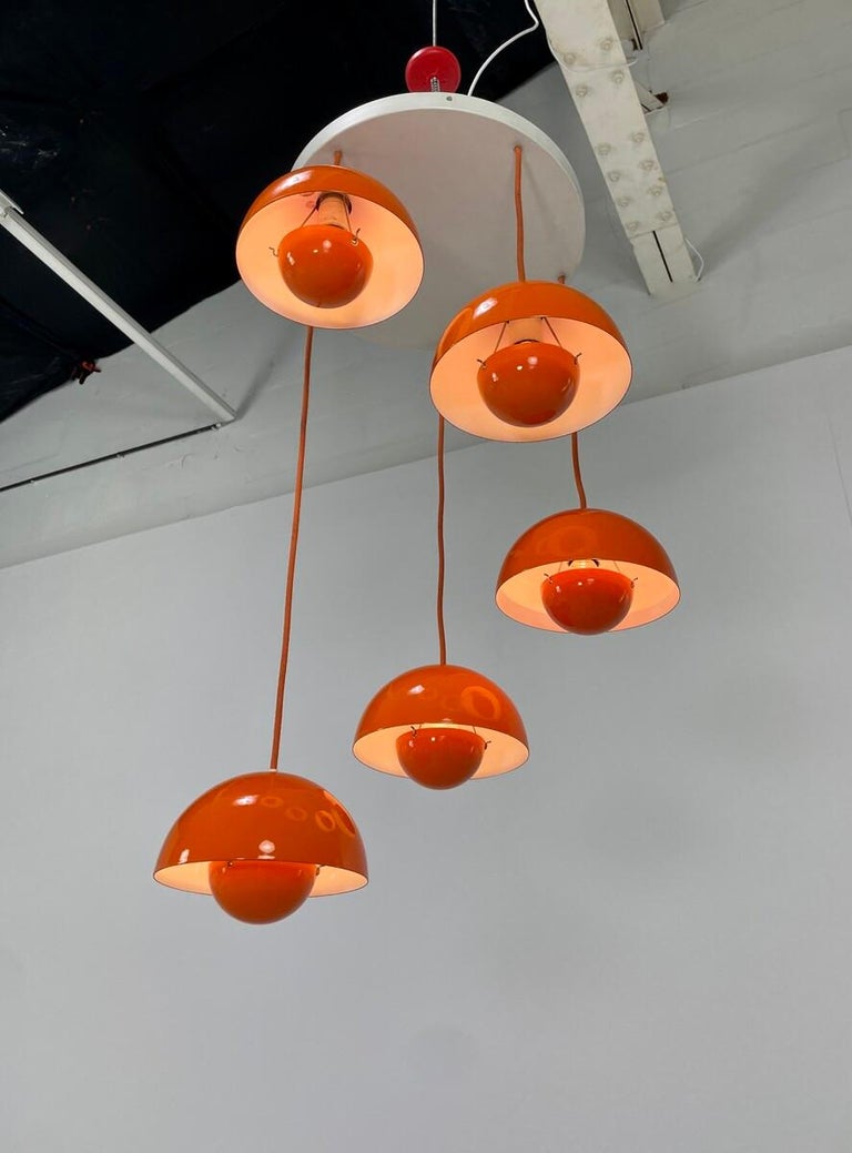 Pendant Light by Verner Panton for Louis Poulsen, Danemark, 1968 For ...