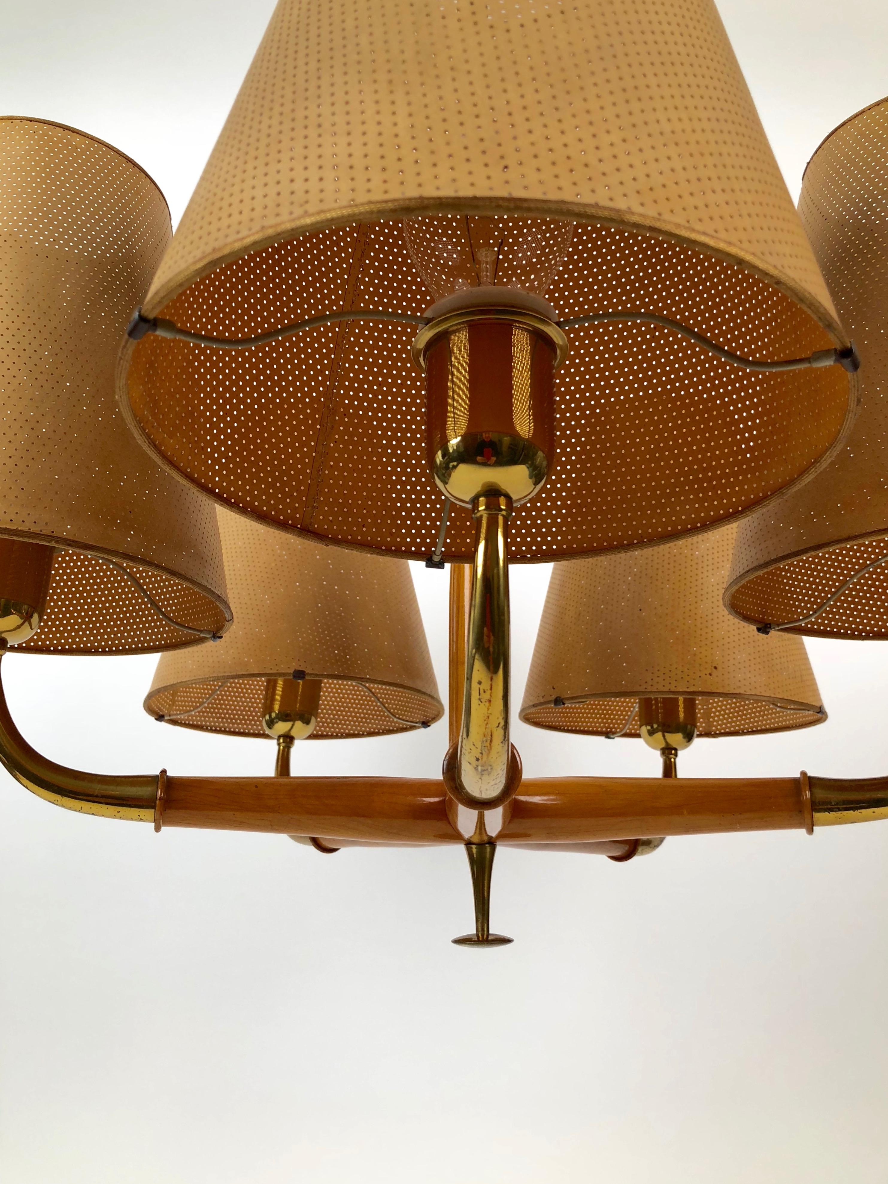 Pendant Light from Josef Frank with Original Shades, 1930s at 1stDibs