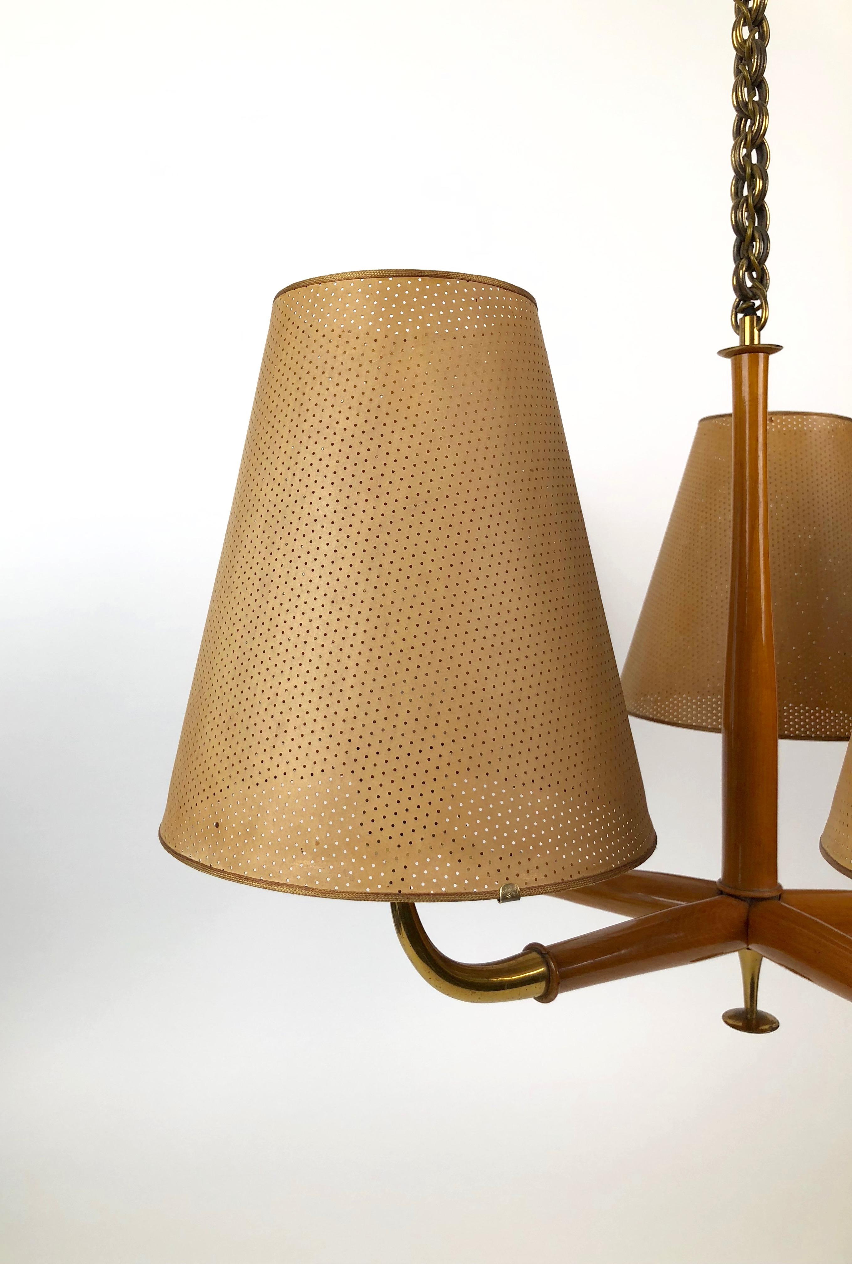 Pendant Light from Josef Frank with Original Shades, 1930s at 1stDibs