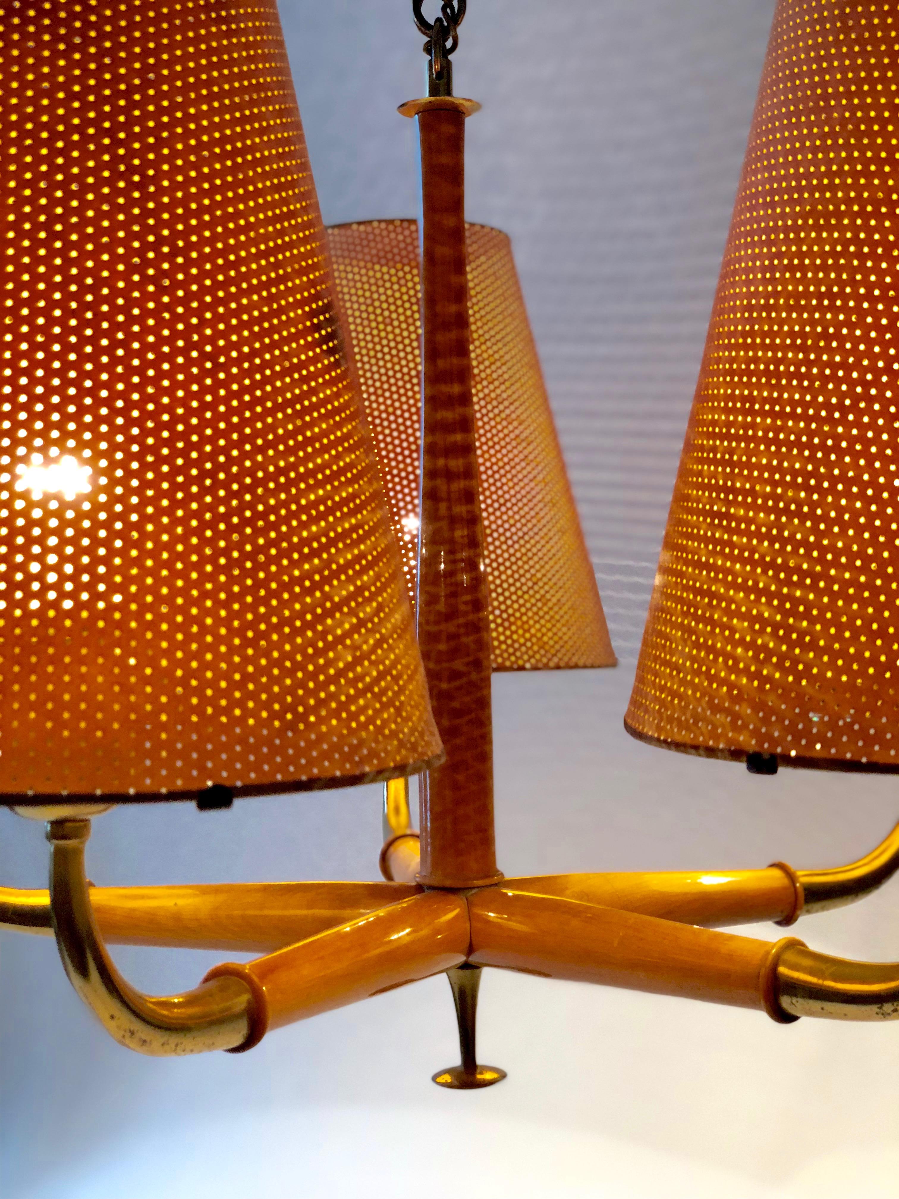 Pendant Light from Josef Frank with Original Shades, 1930s at 1stDibs