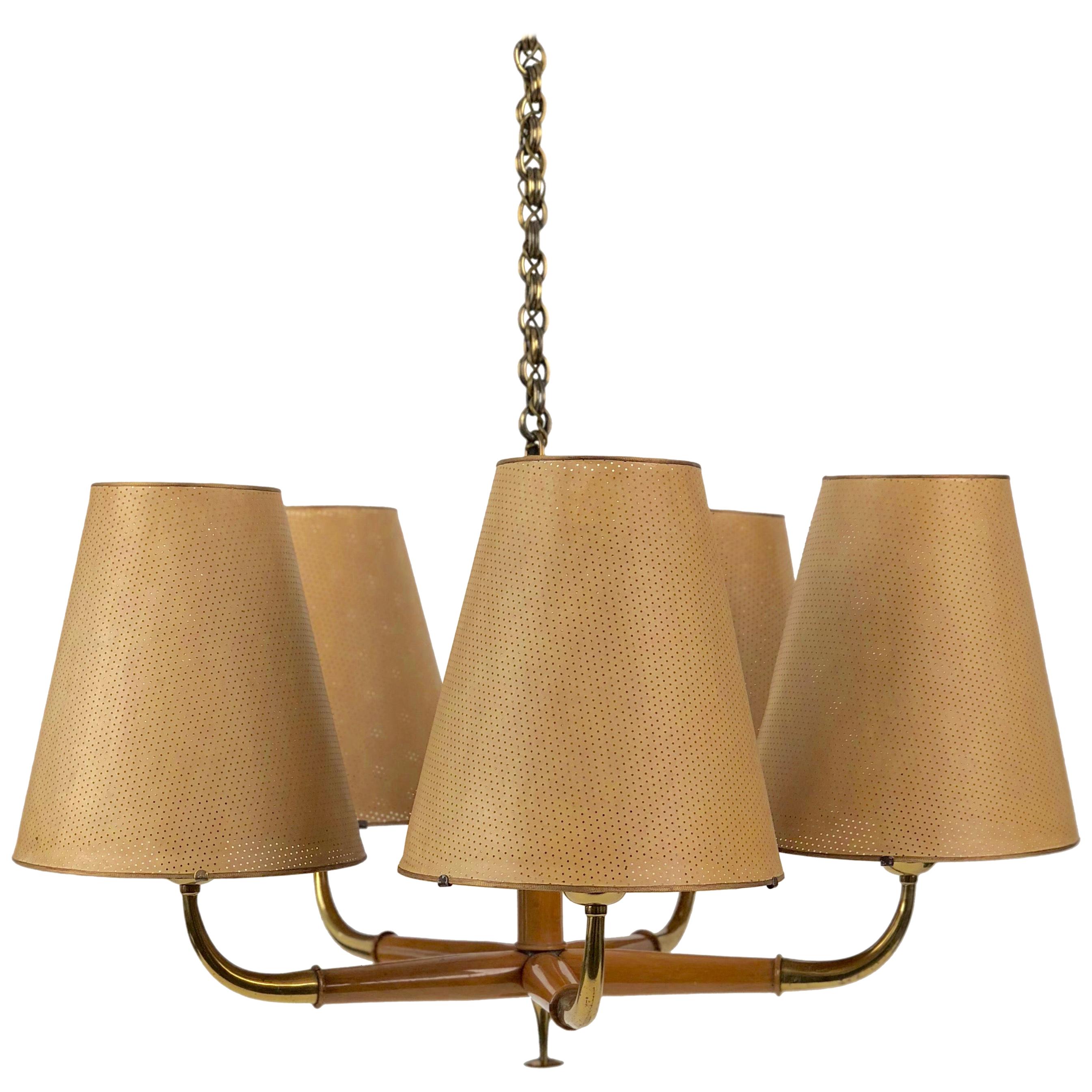 Pendant Light from Josef Frank with Original Shades, 1930s at 1stDibs