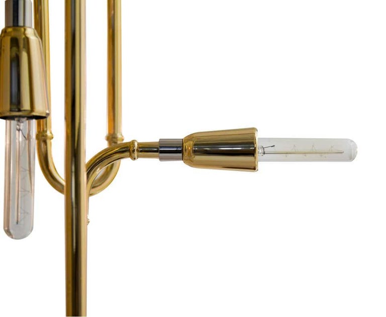 Pendant Light in Brass with Gold-Plated Finish For Sale at 1stDibs