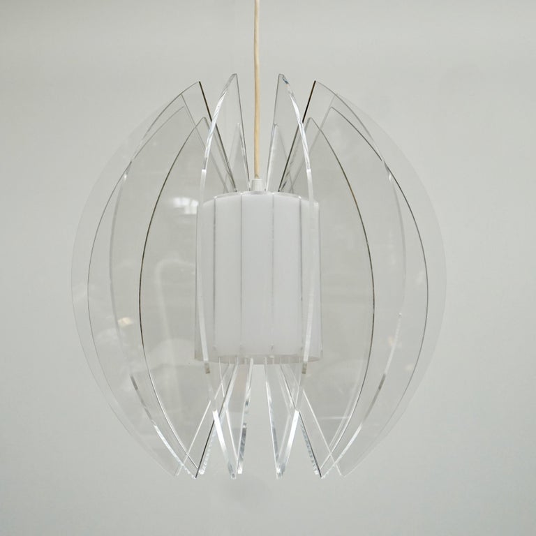 Pendant Light in Plexiglass For Sale at 1stDibs