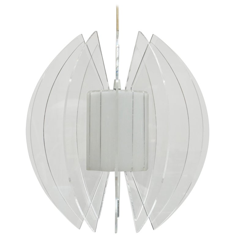 Pendant Light in Plexiglass For Sale at 1stDibs