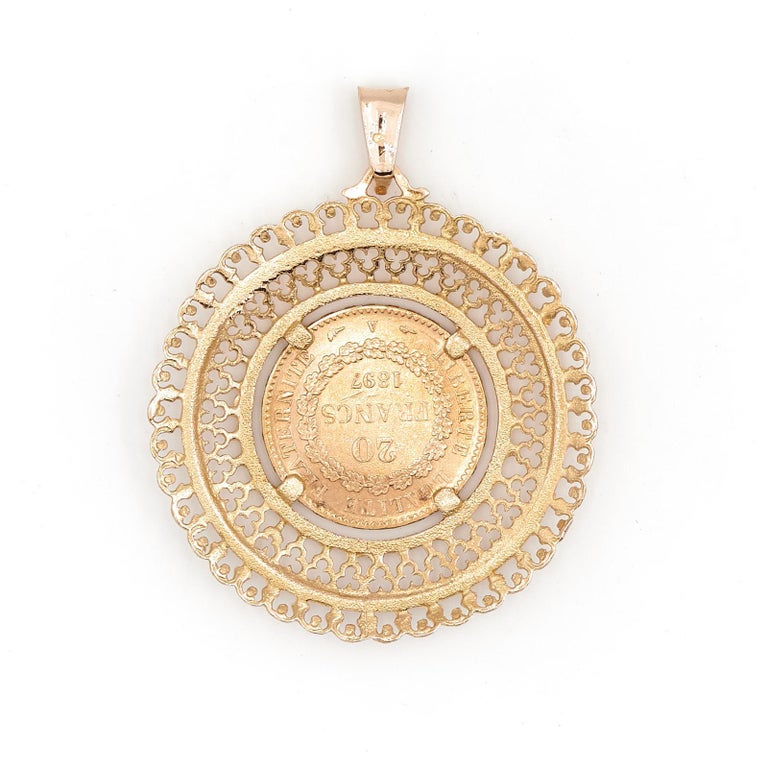 Pendant Necklace Yellow Gold For Sale at 1stDibs