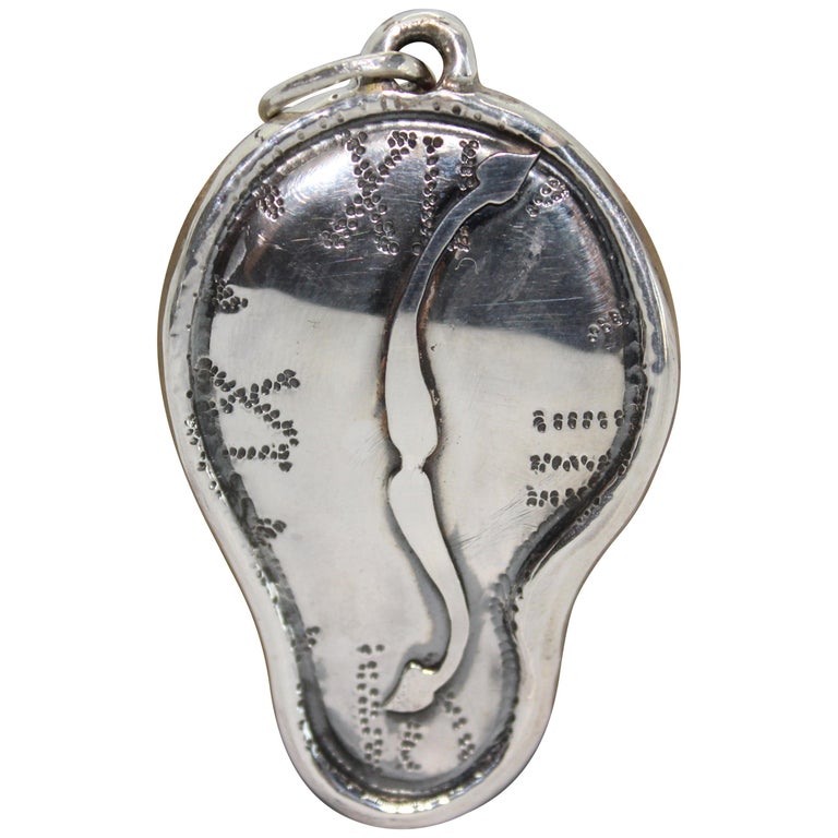 Sterling Silver Pendant, Dalí, Handmade, Italy For Sale at 1stDibs