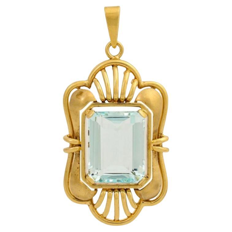 Clip Pendant with 1 Old European Cut Diam. Approx. 1.6 Ct For Sale at ...