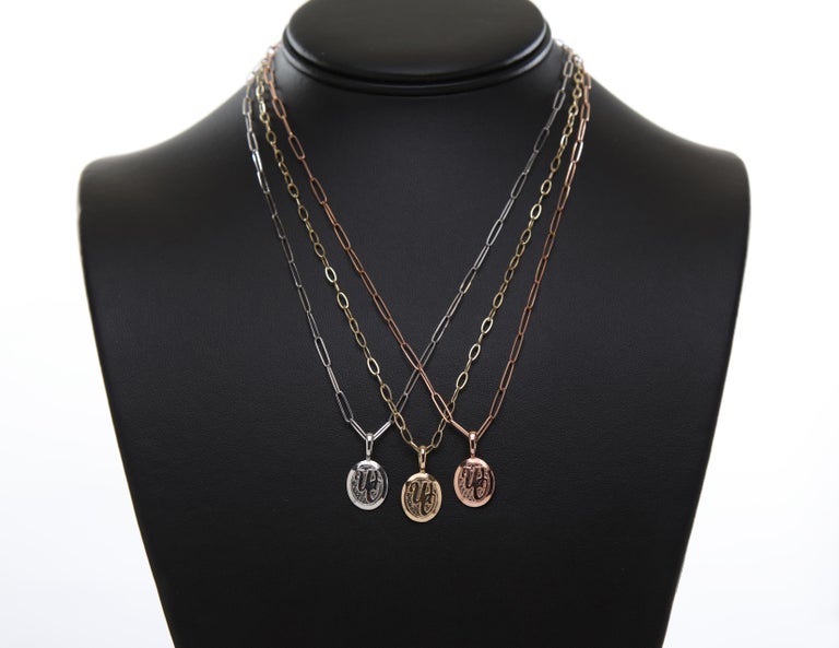 Pendant, Yellow Gold Logo Charm For Sale at 1stDibs