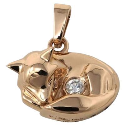 Pendentif "Aurora", Renard En or 18 Carats Et Pierres For Sale at ...