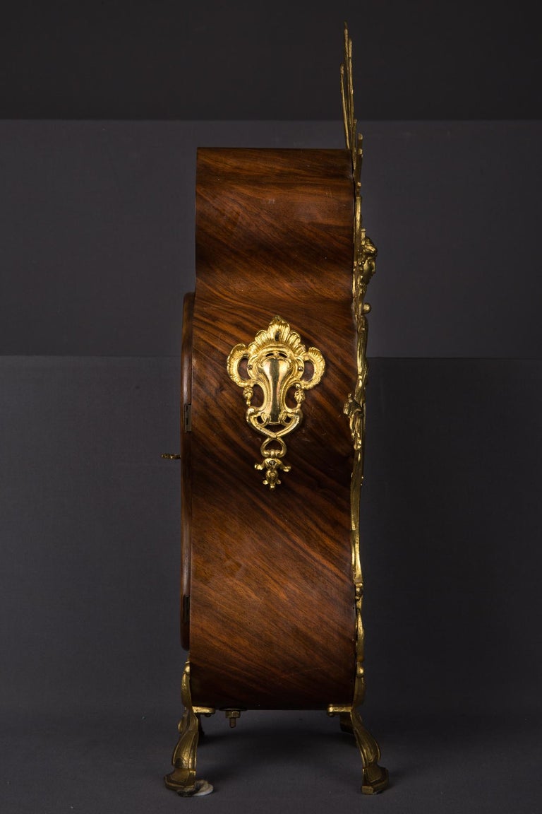 Pendulum, circa 1870 Wood with Gilded Bronze Mechanik Gustaf Becker For ...