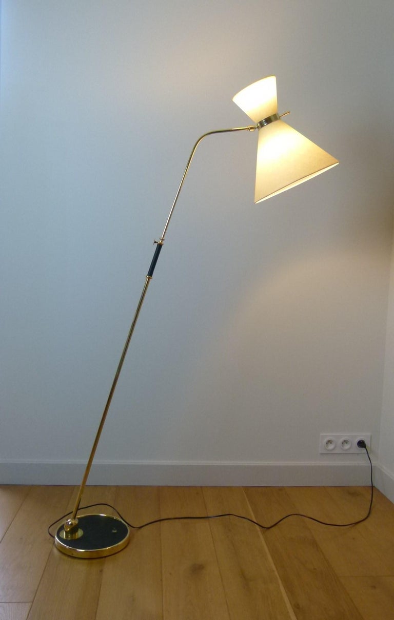 Pendulum Floor Lamp Maison Lunel, circa 1950 at 1stDibs