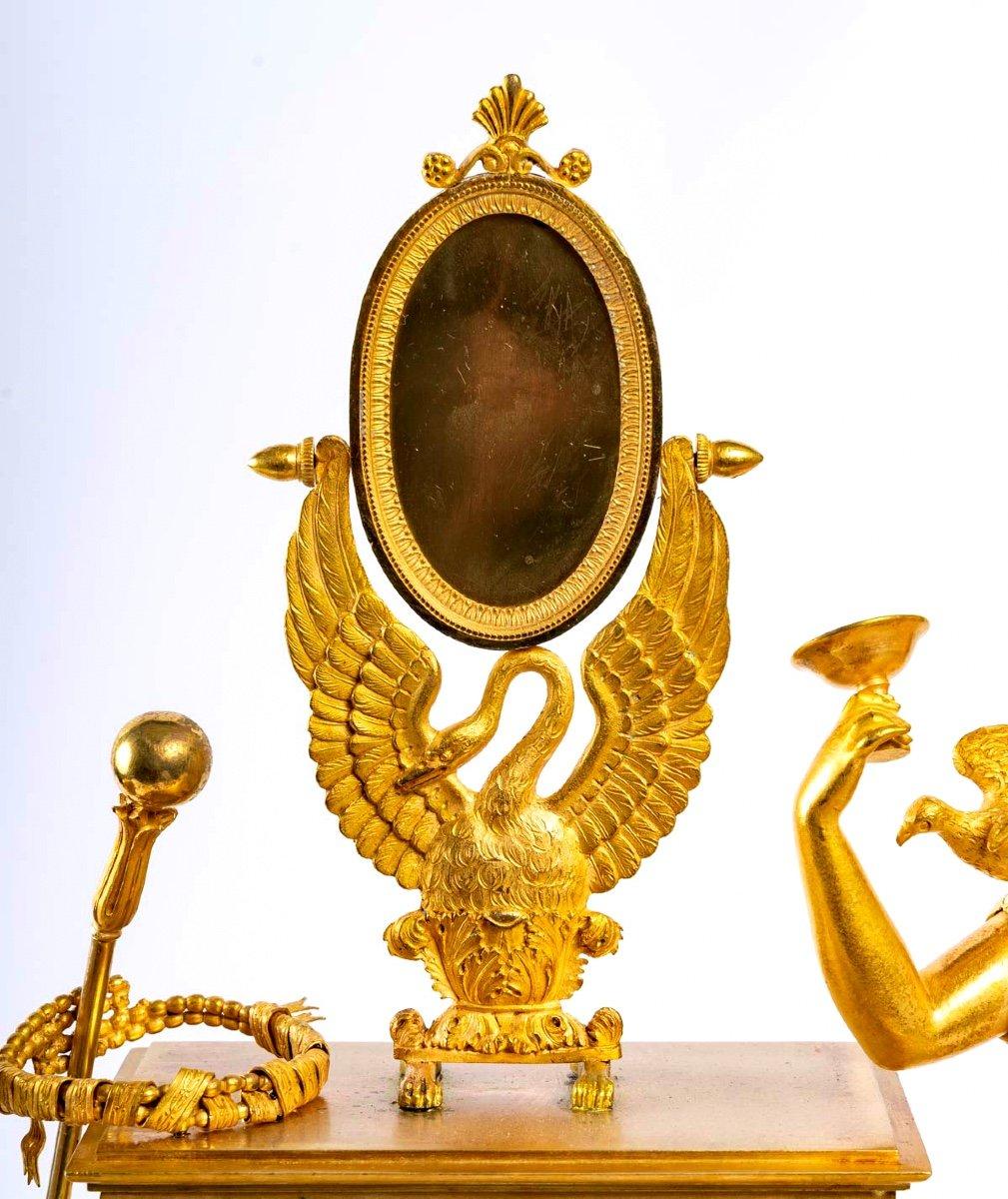 Pendulum Gilt Bronze with Mercury-Allegory of Water - Empire-Period ...