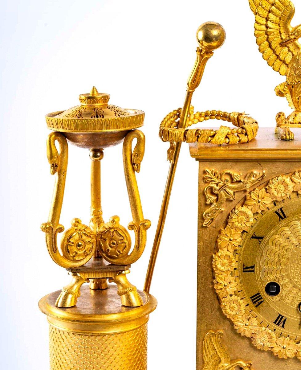 Pendulum Gilt Bronze with Mercury-Allegory of Water - Empire-Period ...