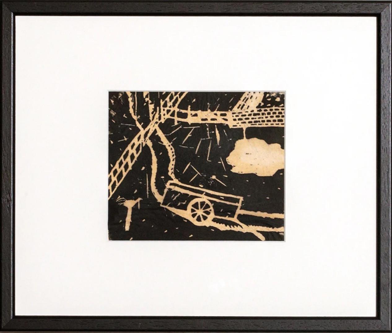 Mabel Allington Royds - Mabel A. Royds Chortens Ladakh Woodblock print ...